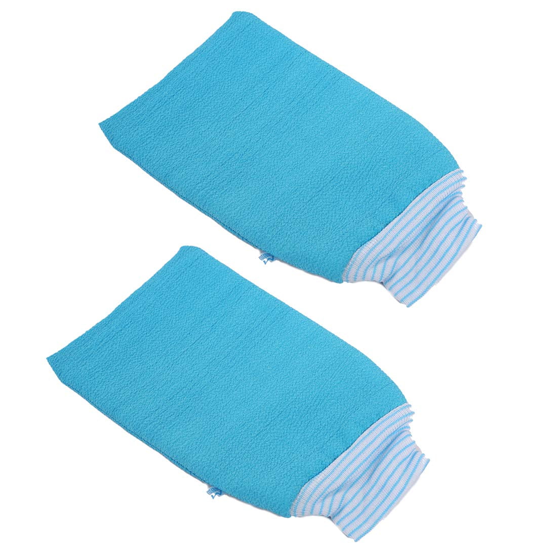 2 PACK Exfoliating Body Scrub Bath Towel Mitt | Large Shower Gloves ...