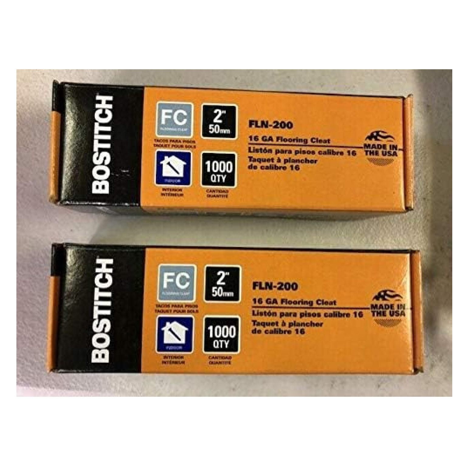2 PACK FLN-200 2-Inch Flooring L-Nail, 1000-Per Box - Walmart.com