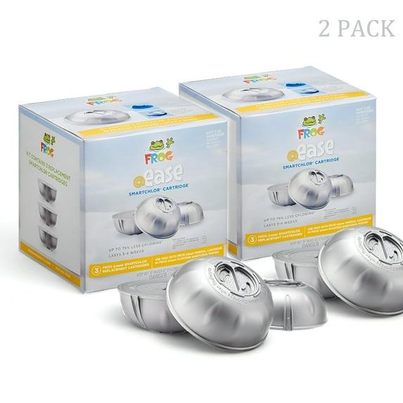 2 PACK FROG @Ease Replacement SmartChlor Cartridge for use with Hot Tub ...