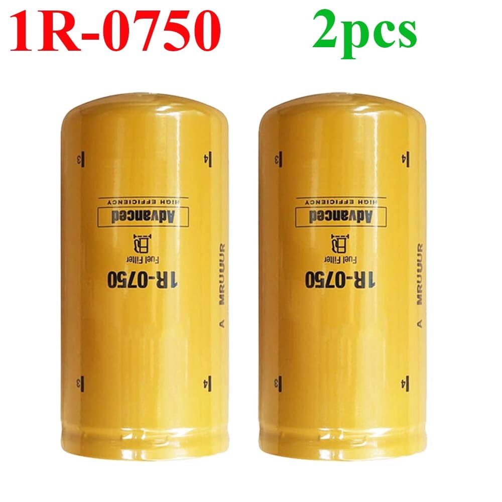 2 PACK For Caterpillar Fuel Filter 1R-0750 1R0750 Sealed Advanced ...