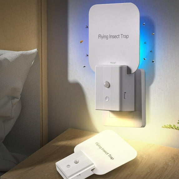 2-PACK Fruit Fly Traps for Indoors (2 Device+10 Refills) Plug in Fly ...