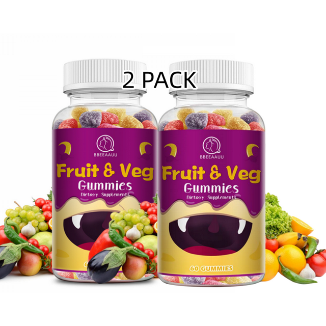 (2 PACK)Fruits and Veggies Supplement - Fruits and Vegetables Gummies ...