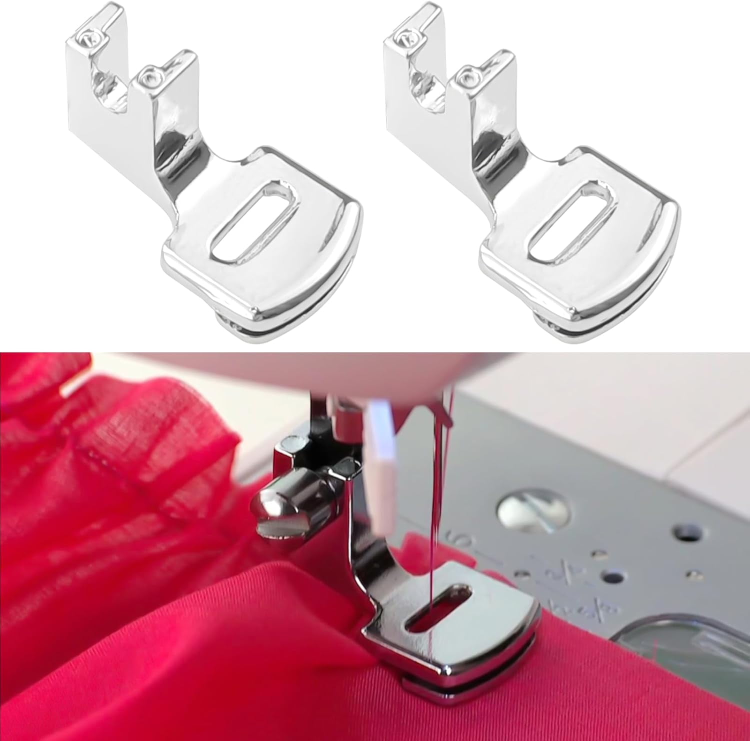 2 PACK Gathering Foot Shirring Gathering Presser Foot, for Majority Low ...