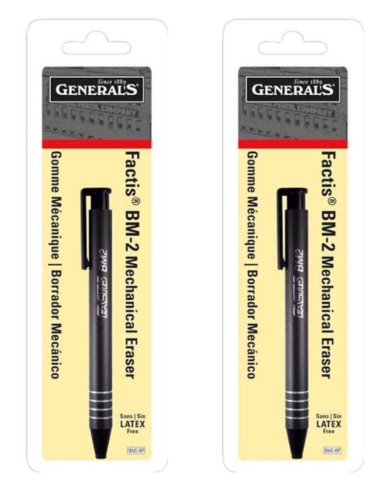 2-PACK - General Pencil Factis Pen-Style Mechanical Eraser - Walmart.com