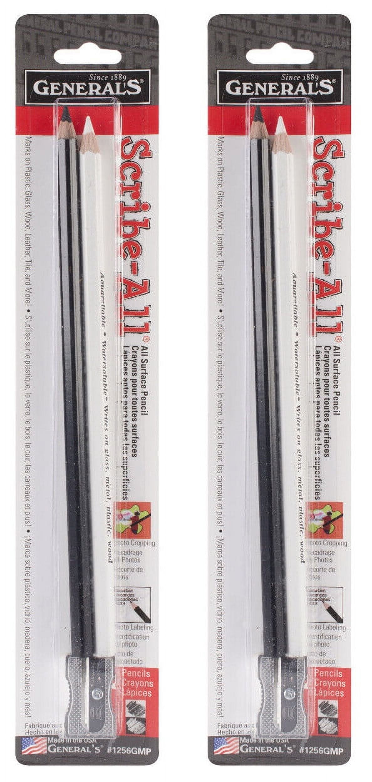 [2-PACK] - General Pencil Scribe-All Pencils 2/Pkg (4 total) - Black ...