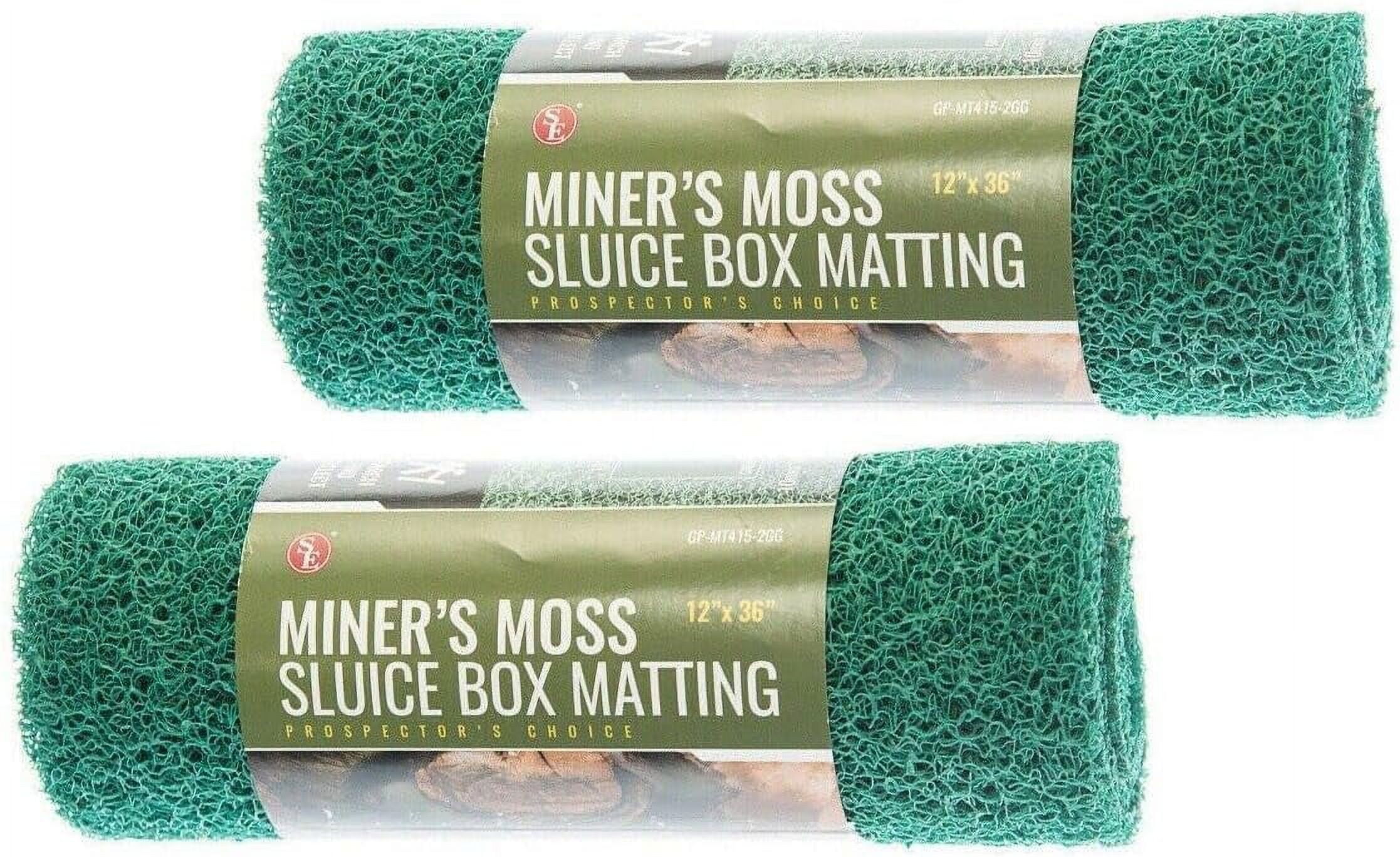 2 PACK Green Miner's Moss Sluice Box Matting, 12"x 36" 10mm Thick ...