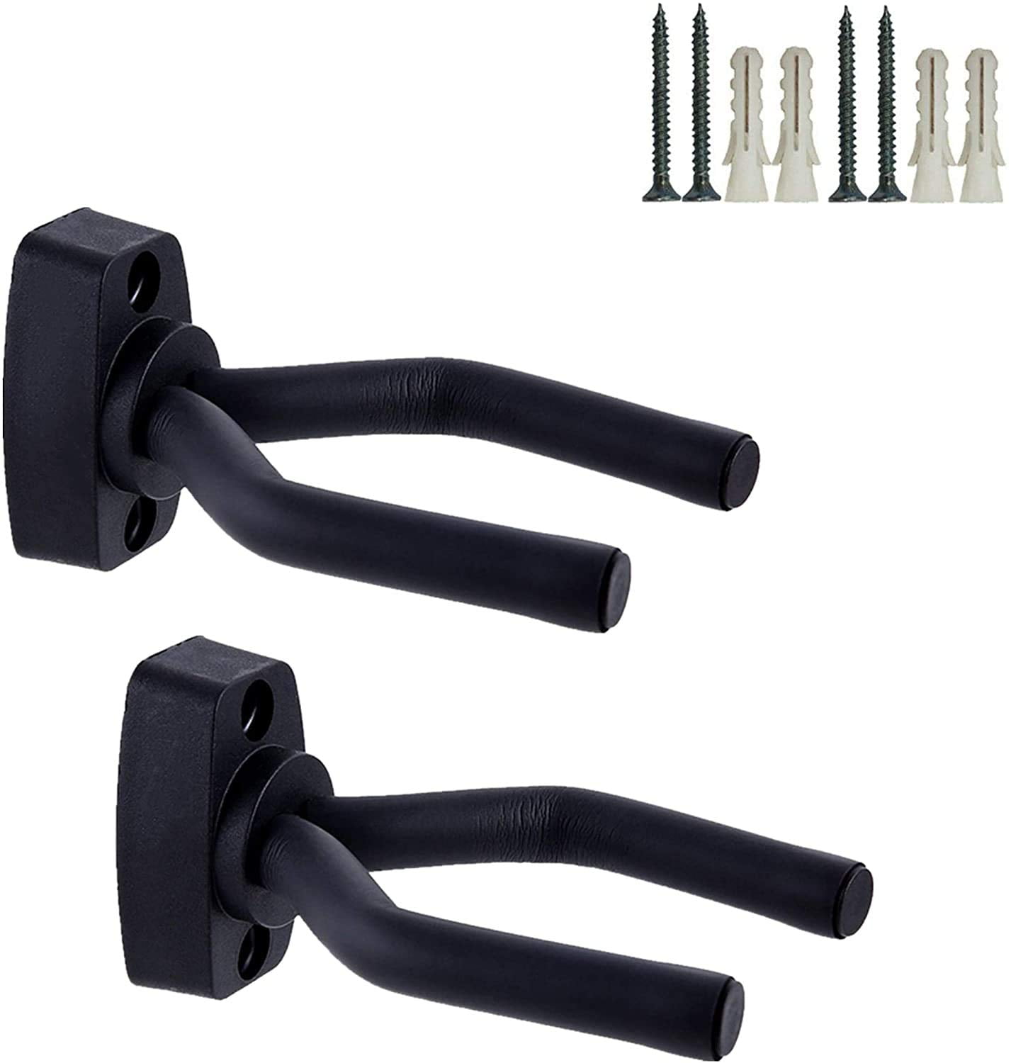 2 PACK Guitar Hanger Hook Holder Wall Mount Display Acoustic Electric ...