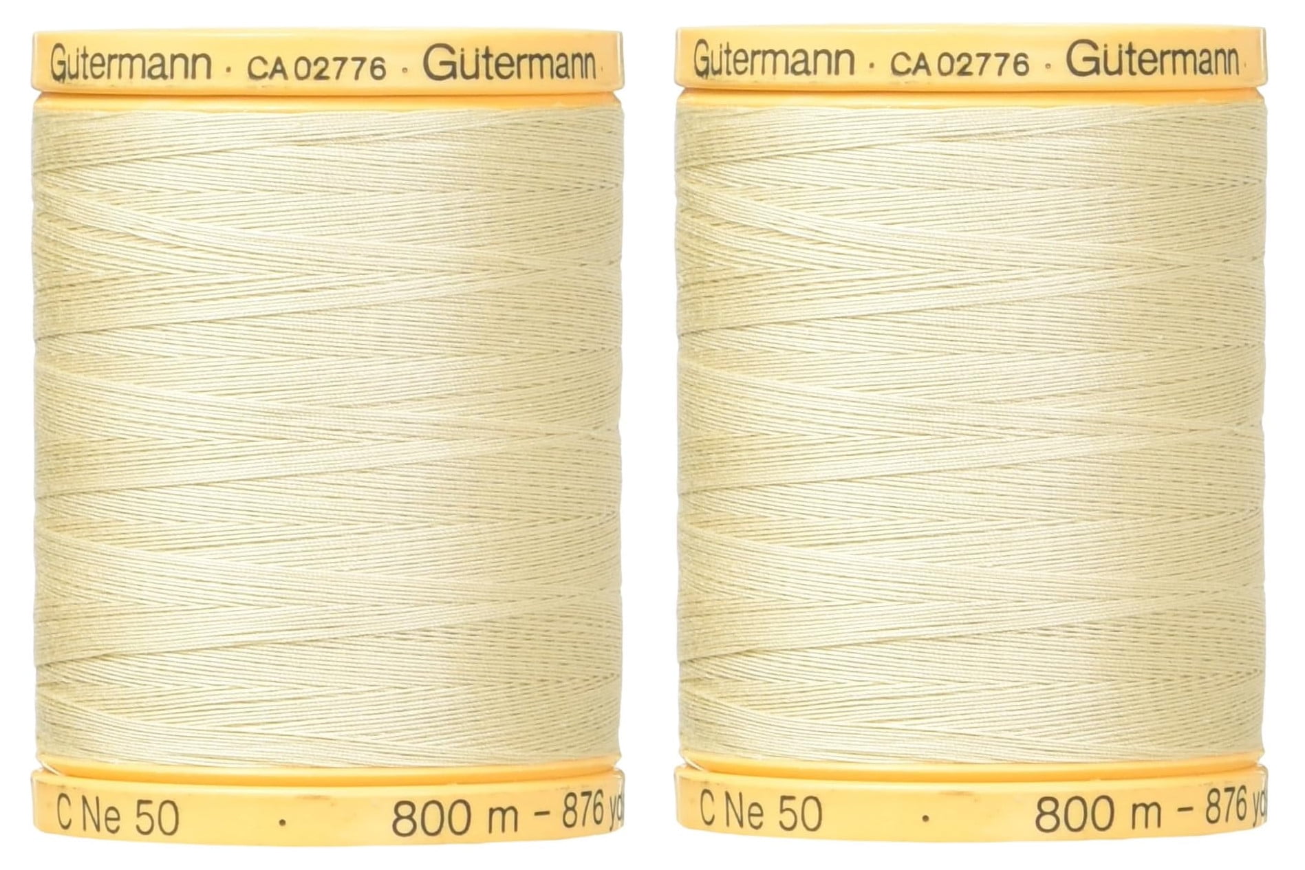 2-PACK - Gutermann 876 Yd Natural Cotton Burlap Thread - Beige ...