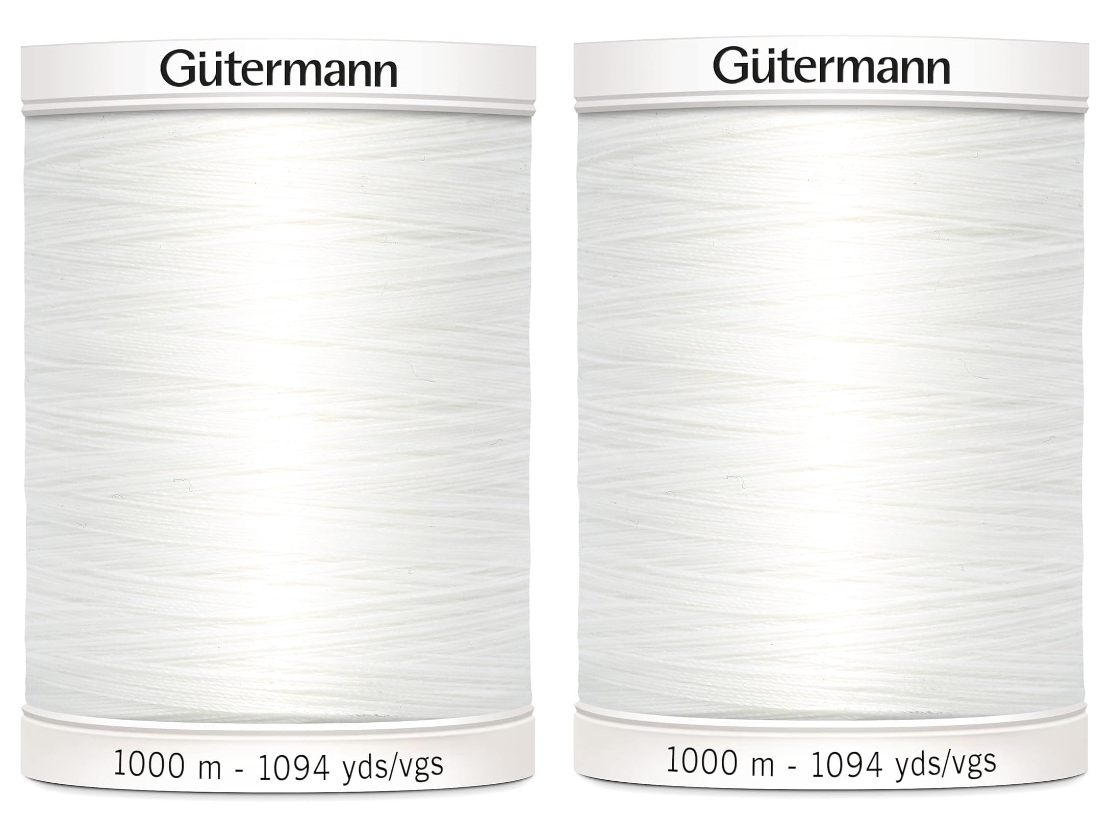 Gutermann Sew-All Thread, 2-Pack, 1094 Yards, Nu White, 100% Polyester ...