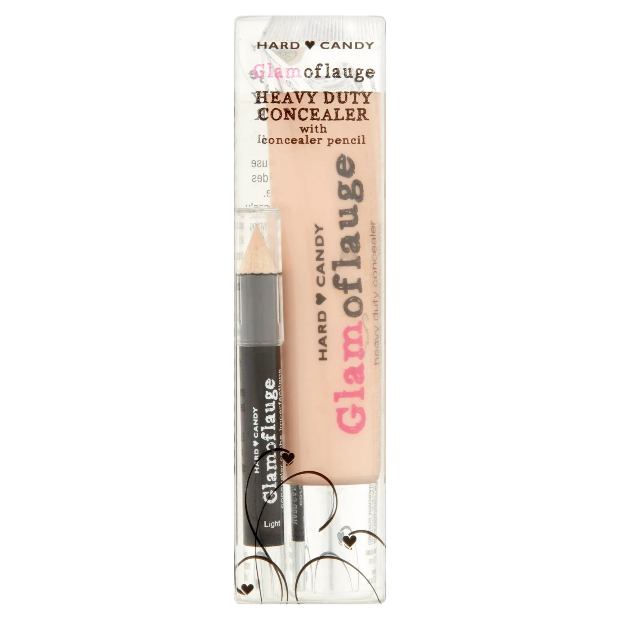 2 PACK HARD CANDY HEAVY DUTTY CONCEALER WITH CONCEALER PENCIL - NUDE ...