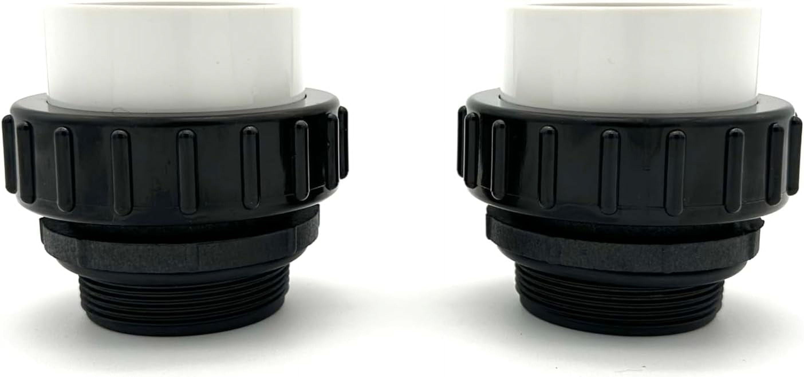 2 PACK Hi-Temp Union 2" inch 2MIP x 2" inch PVC Whisperflo & Intelliflo ...