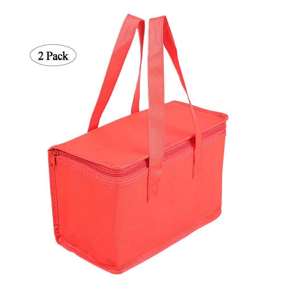 2 PACK Insulated Grocery Food Delivery Bag Heavy Duty Nylon Extra Large ...
