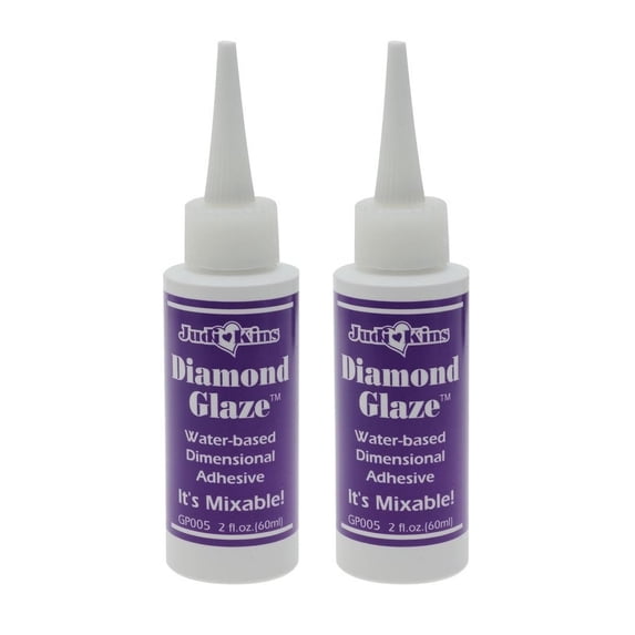 2-PACK - JUDIKINS - Diamond Glaze Dimensional Adhesive 2oz - Walmart.com