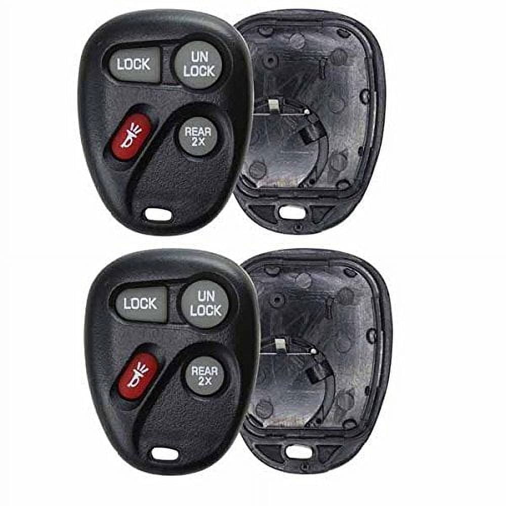 2 PACK - KeylessOption Just the Case Keyless Entry Remote Key Fob Shell ...