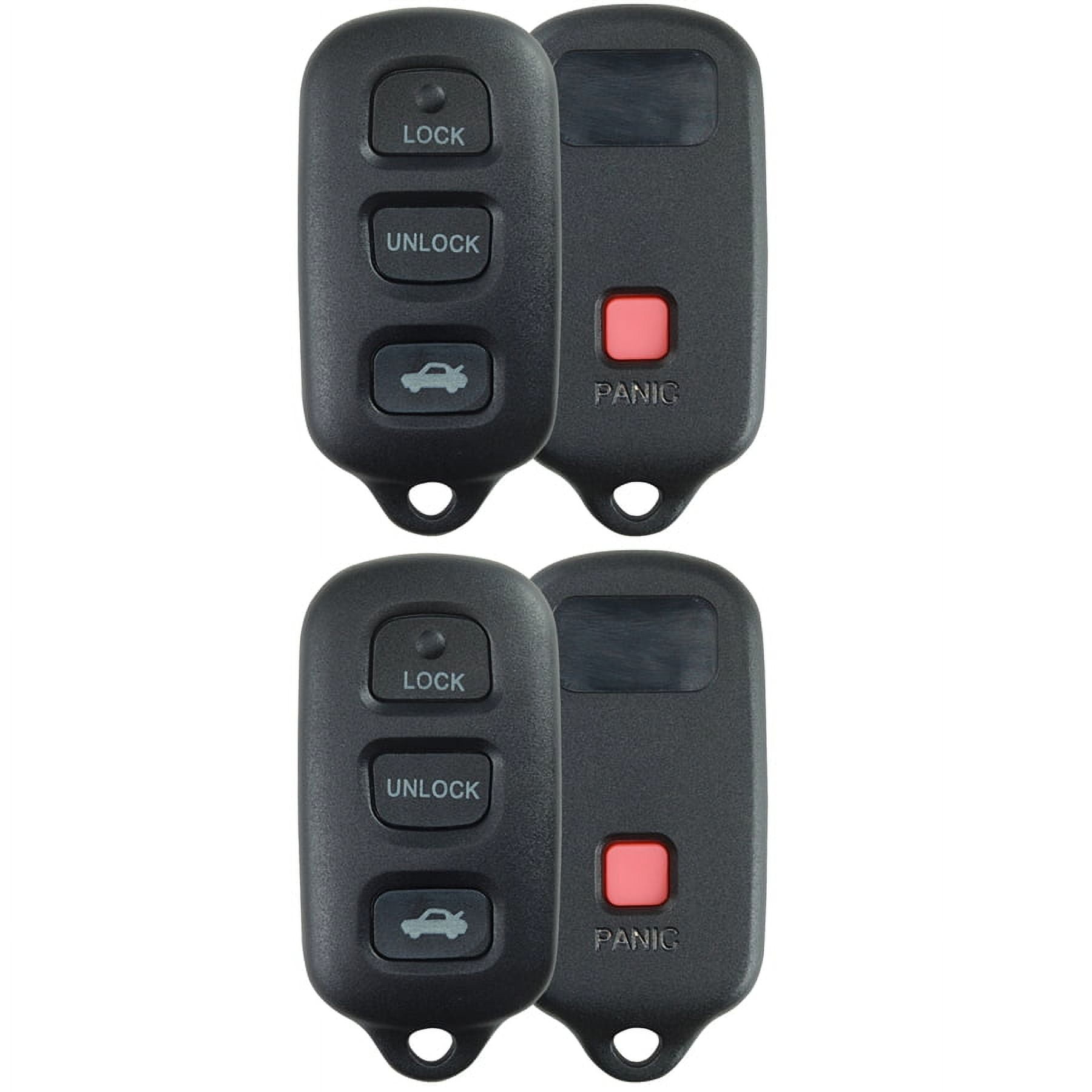 2 PACK KeylessOption Just the Case Keyless Entry Remote Key Fob Shell ...