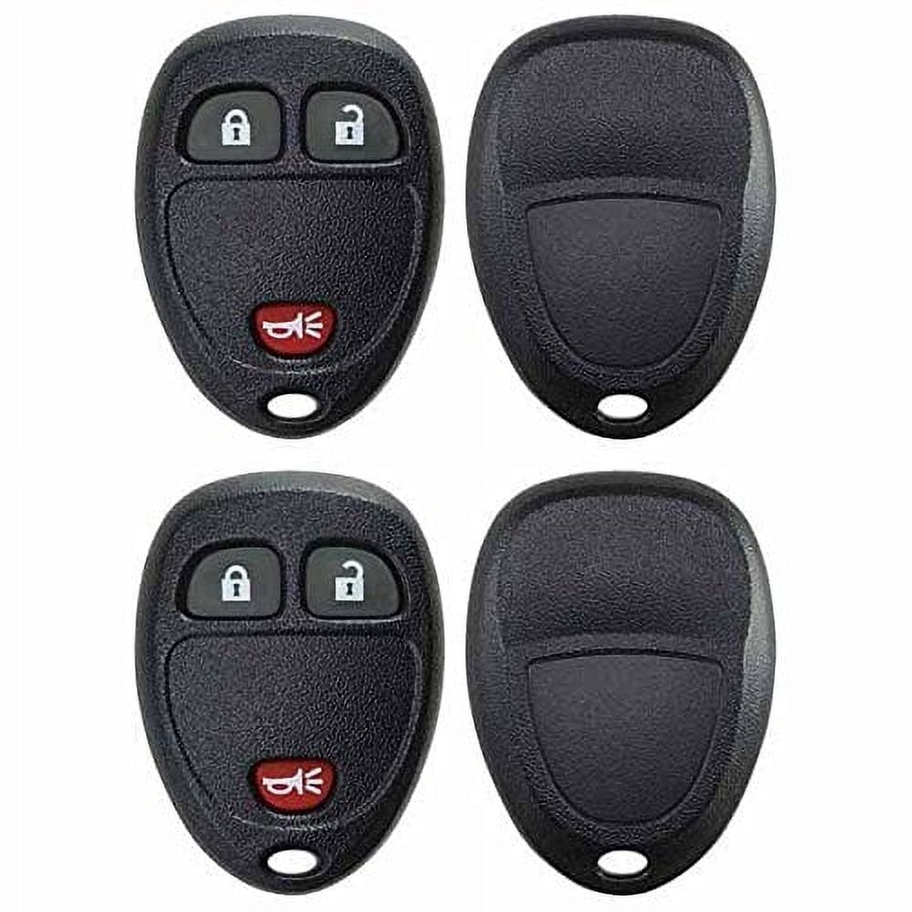 2 PACK KeylessOption Just the Case Keyless Entry Remote Key Fob Shell ...