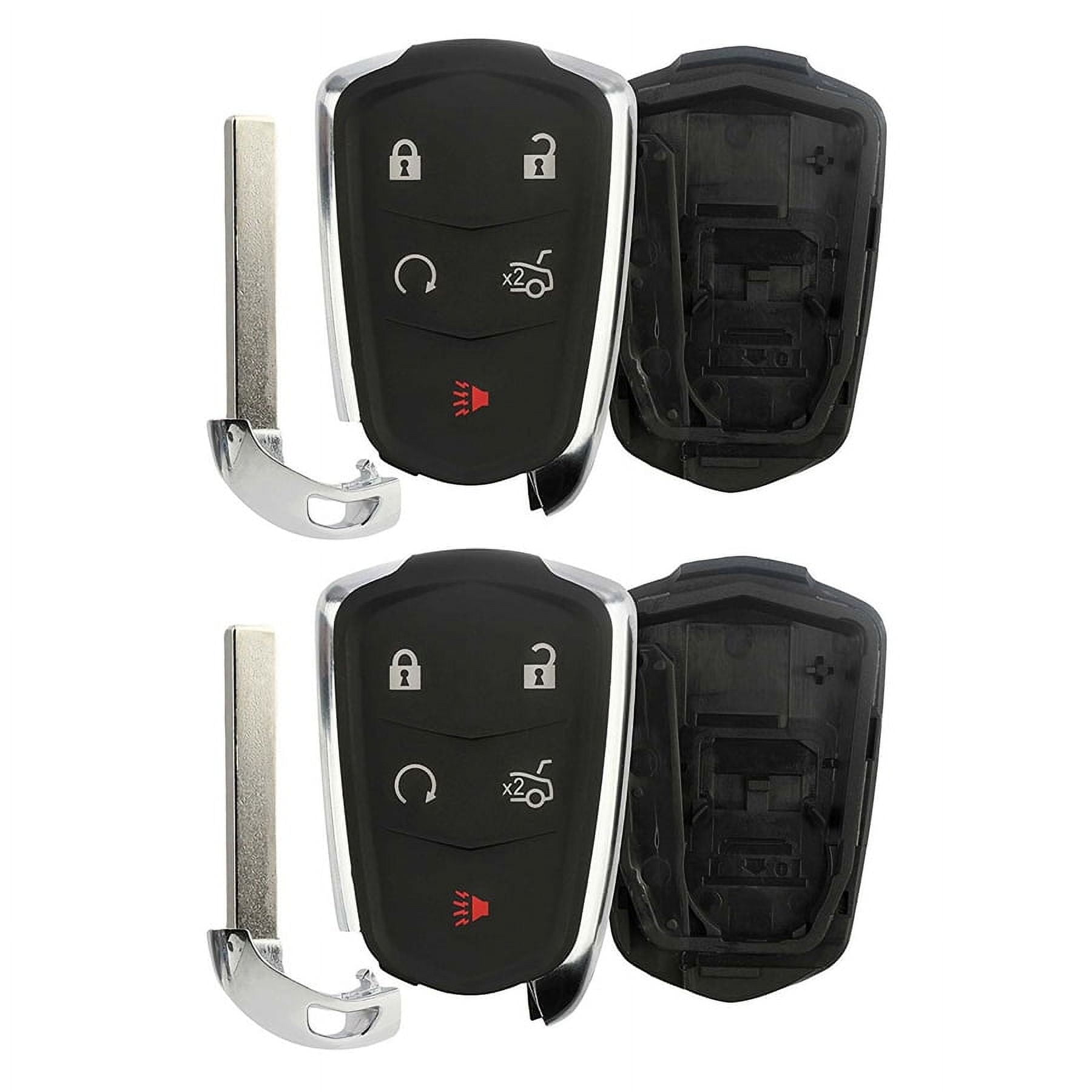 2 Pack Keylessoption Keyless Entry Remote Car Smart Key Fob Case Shell