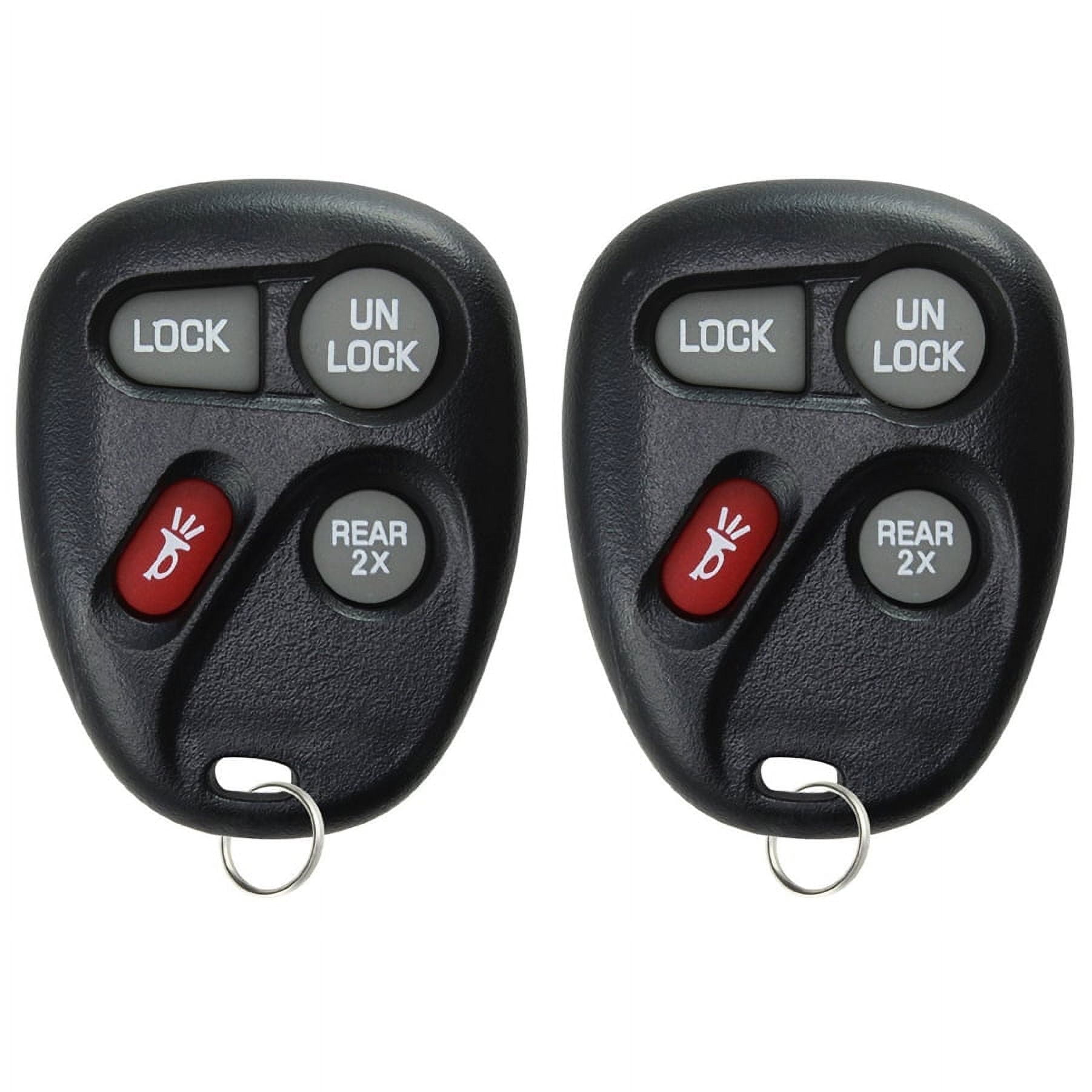 KeylessOption 2 Pack Keyless Car Key Fob Replacement 15043458 for 2001 ...