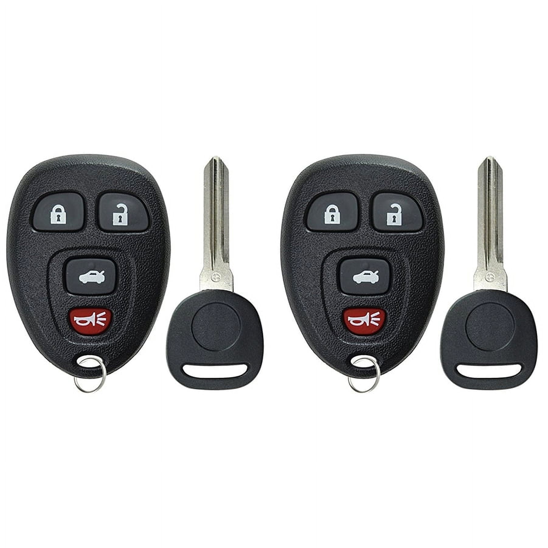 2 PACK KeylessOption Keyless Entry Remote Control Car Key Fob ...