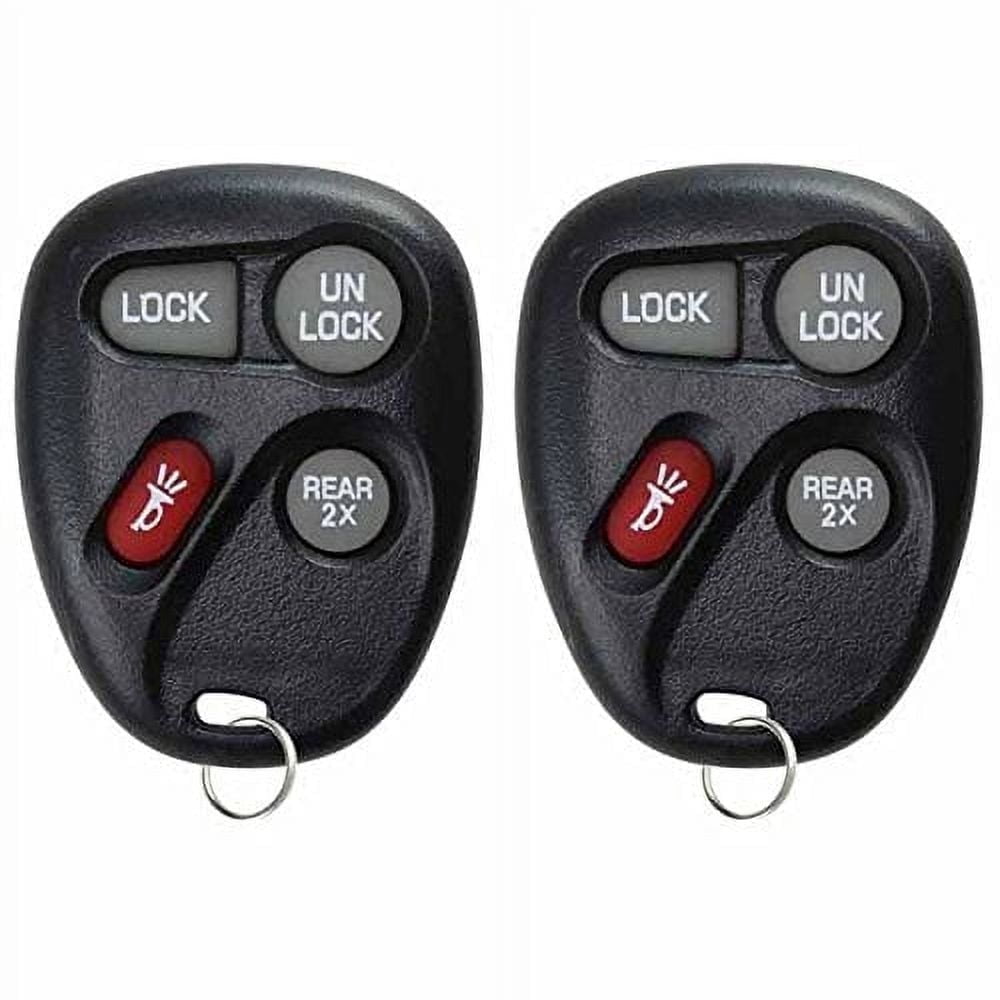 2 PACK KeylessOption Keyless Entry Remote Control Car Key Fob ...