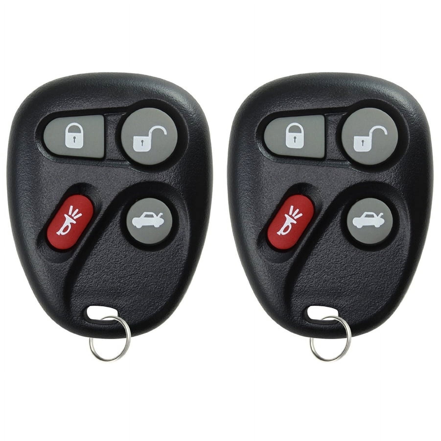 2 PACK KeylessOption Keyless Entry Remote Control Car Key Fob ...