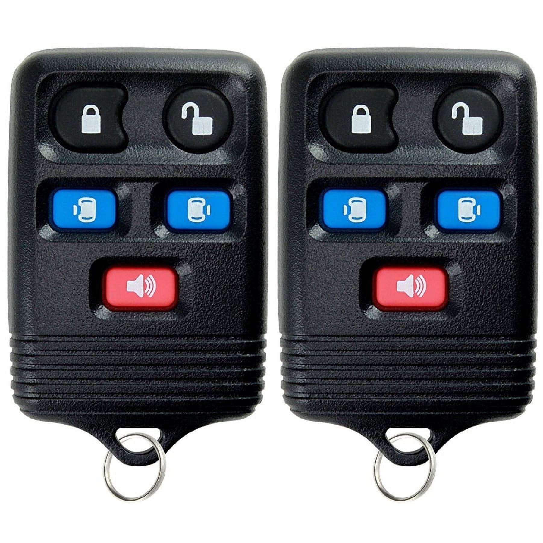 2 PACK KeylessOption Keyless Entry Remote Control Car Key Fob ...