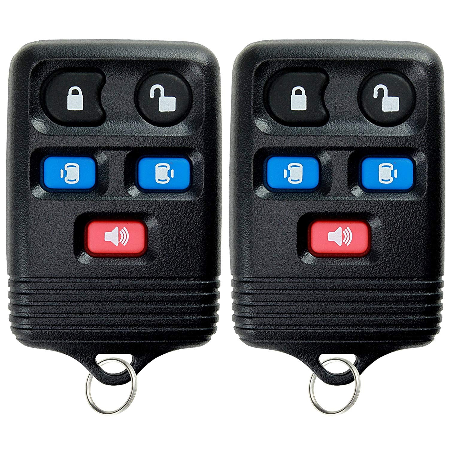 2 PACK KeylessOption Keyless Entry Remote Control Car Key Fob ...
