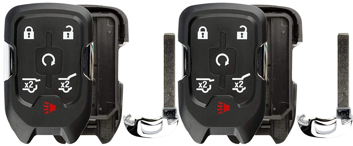 2 PACK KeylessOption Keyless Entry Remote Key Fob Case Shell Button Pad ...