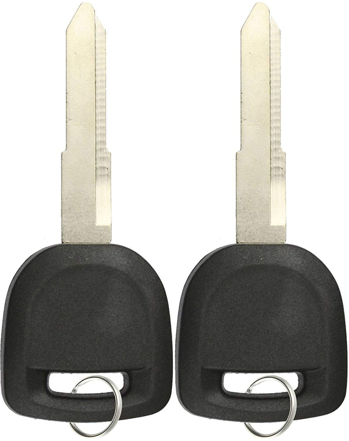 2 PACK KeylessOption Replacement Uncut Blade Ignition Car Key Blank ...