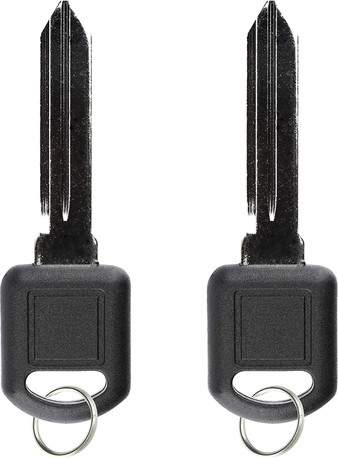 2 PACK KeylessOption Replacement Uncut Ignition Car Chip Key ...