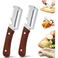 2-PACK Kitchen Multi-Function Stainless Steel Thickened Fruit Peeler ...