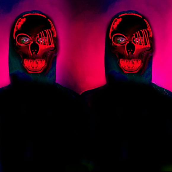 Light Up Skeleton Mask
