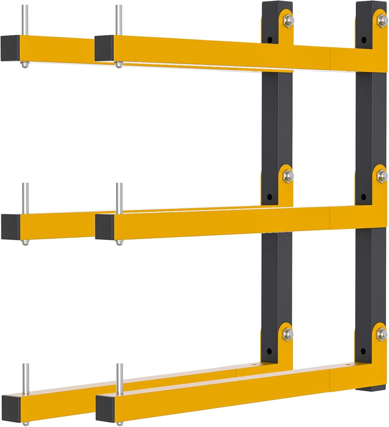 2 PACK Lumber Storage Rack Wall Mount Wood Organizer Storage Racks ...