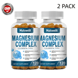 Mutsweet Magnesium Complex 500mg, 240 Capsules, Supports Sleep, Muscle ...