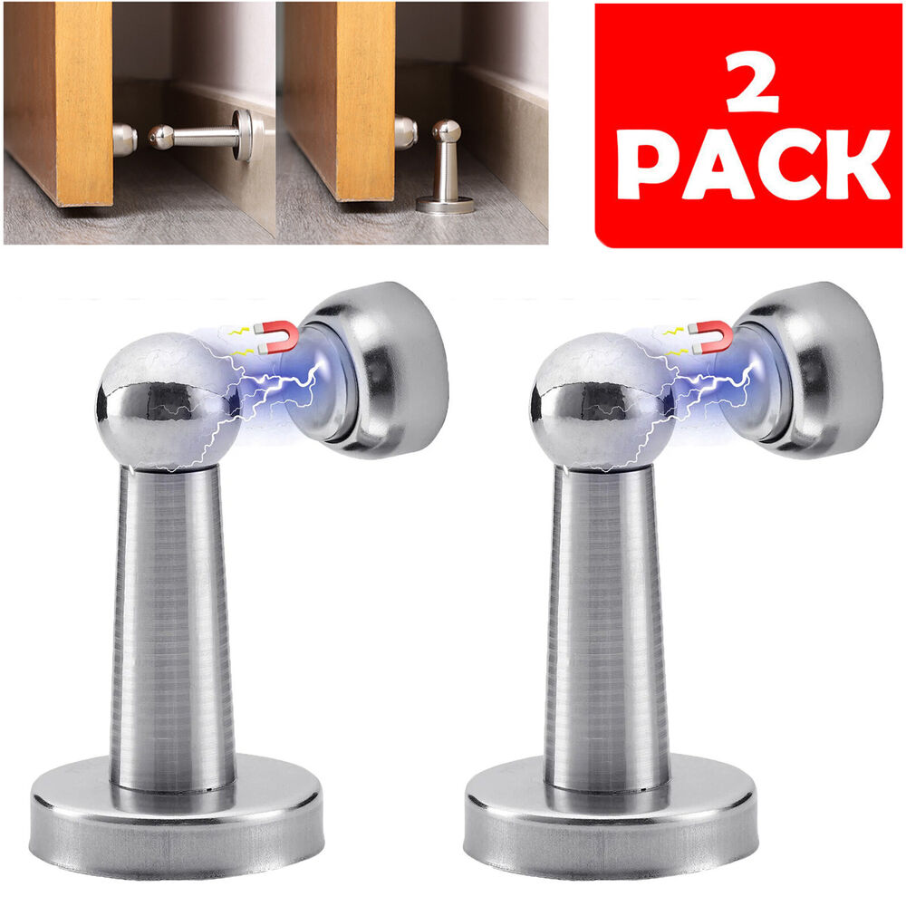 2-PACK Magnetic Door Stop Holder Home Safety Stopper Office Fitting ...