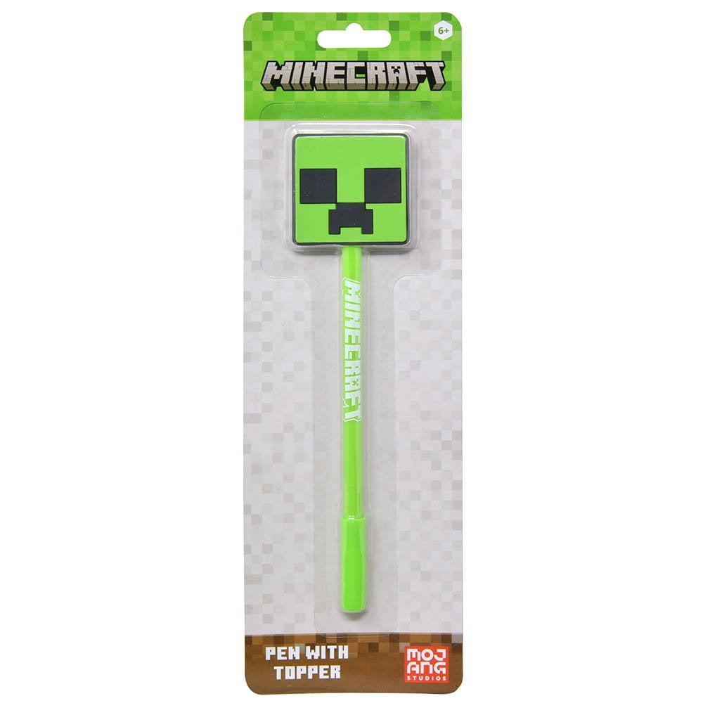 2 PACK Minecraft Pen With Shaped Topper on Card - Walmart.com
