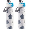 O2COOL Mist 'N Sip Water Bottle, 2 Pack, 20 oz Soccerball - Walmart.com