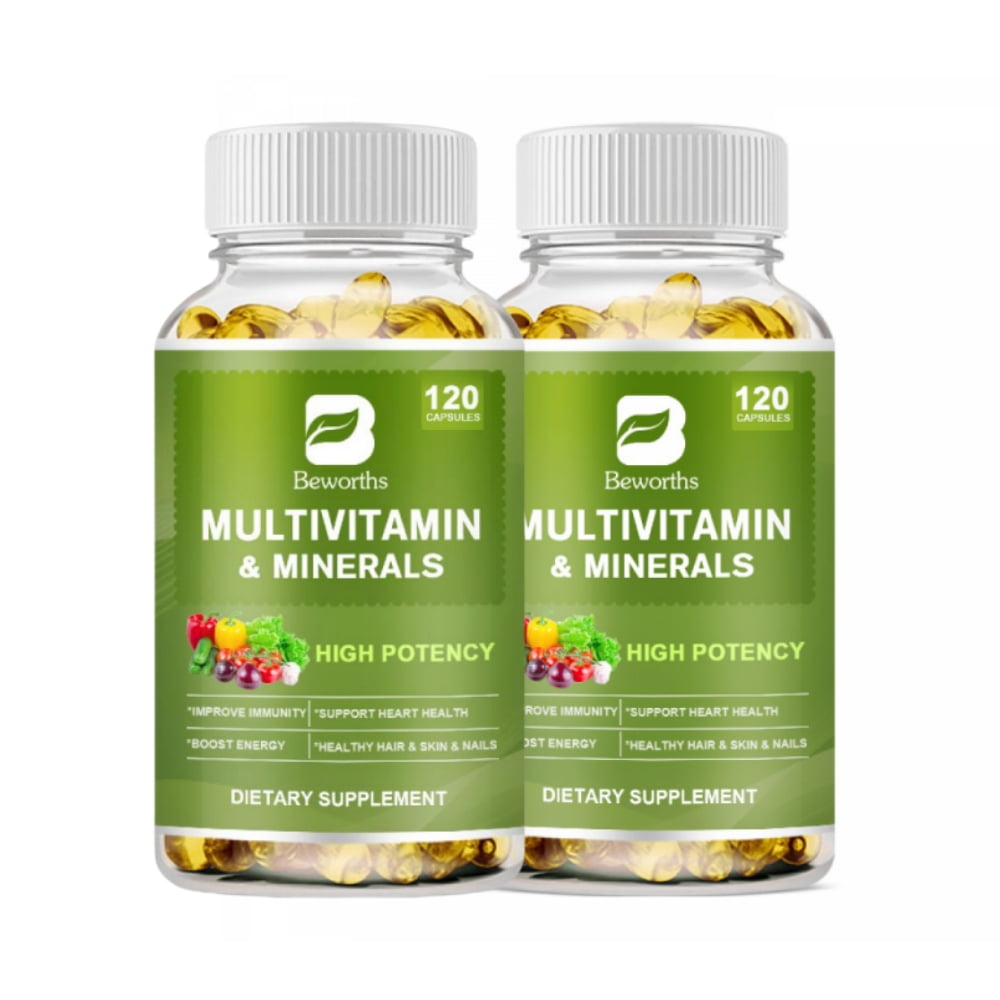 (2 PACK)Multivitamin for Men & Women - Multivitamin with Vitamin A, C ...