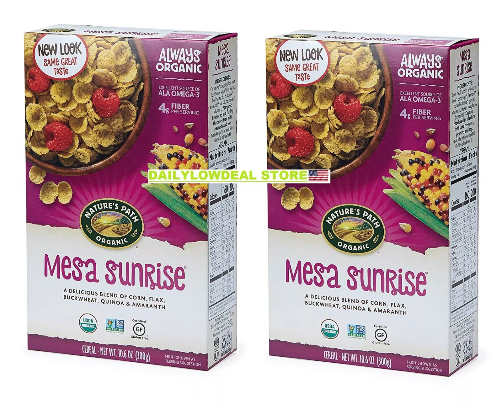 2 PACK - Nature's Path Mesa Sunrise Cereal, Organic 10.6 oz (Total 21.2 ...