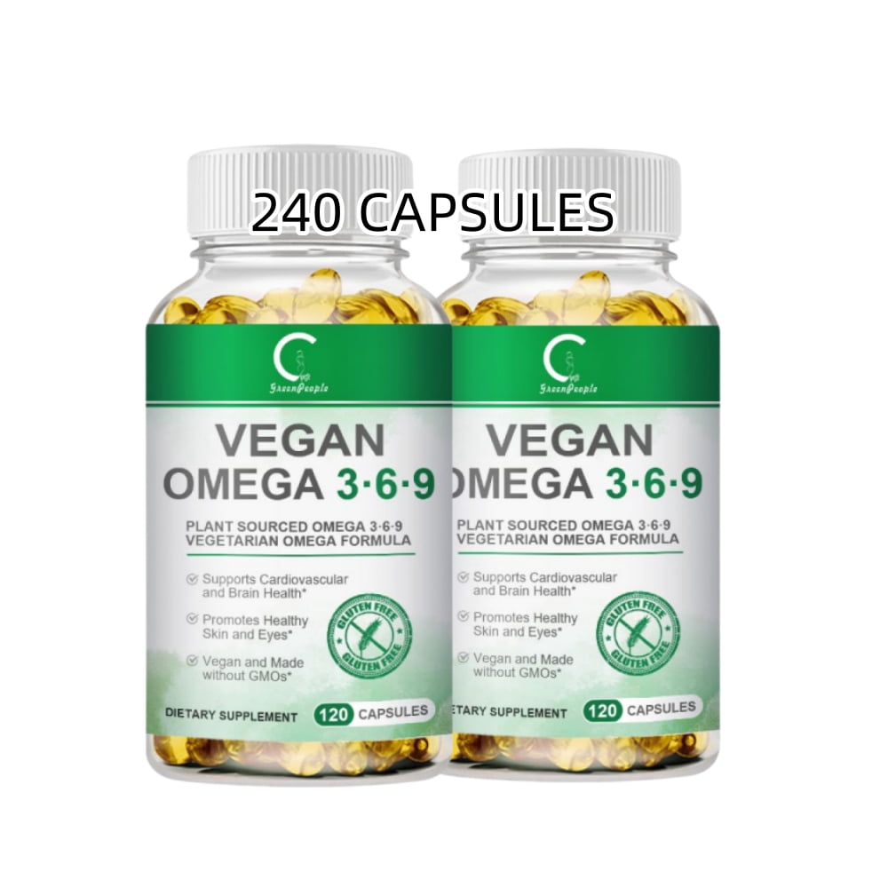2 PACK Omega 3-6-9 Softgels - Fish Oil Supplement - Support for Heart ...