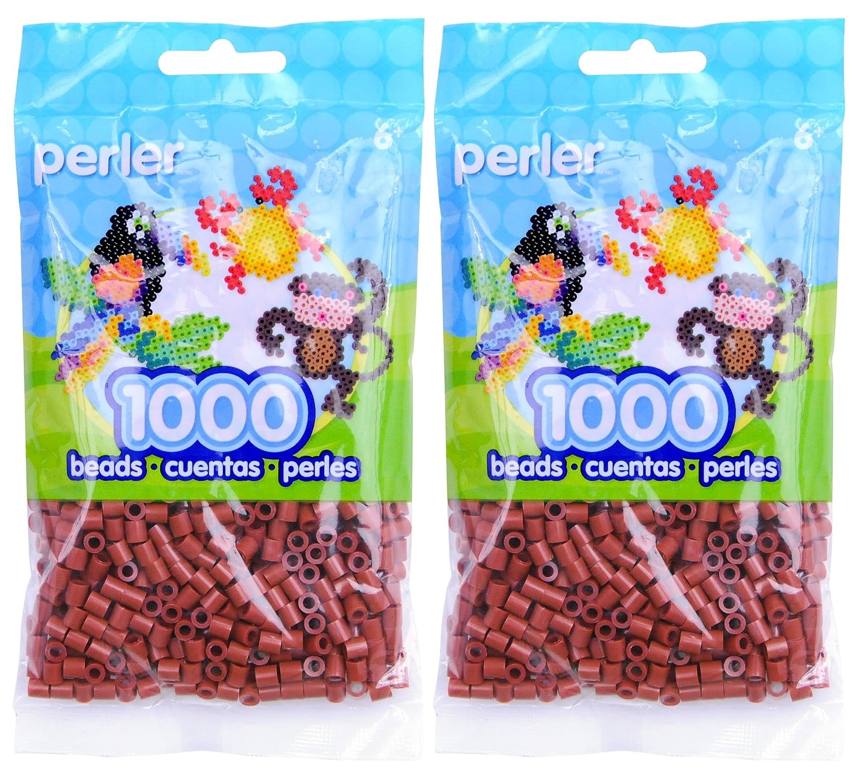 2-PACK - Perler Beads 1,000/Pkg - Rust - Walmart.com
