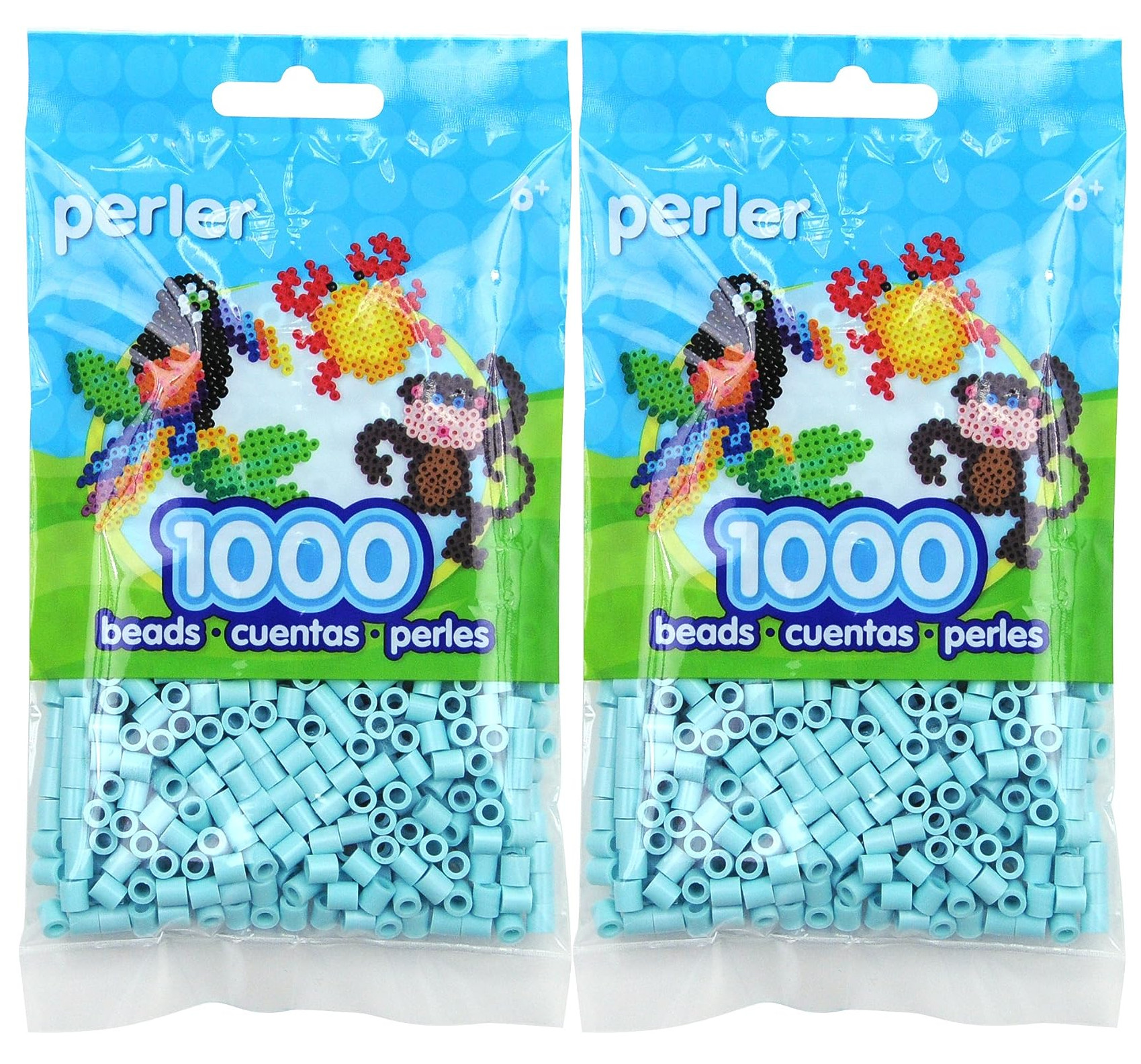 2-PACK - Perler Beads 1,000/Pkg - Toothpaste - Walmart.com