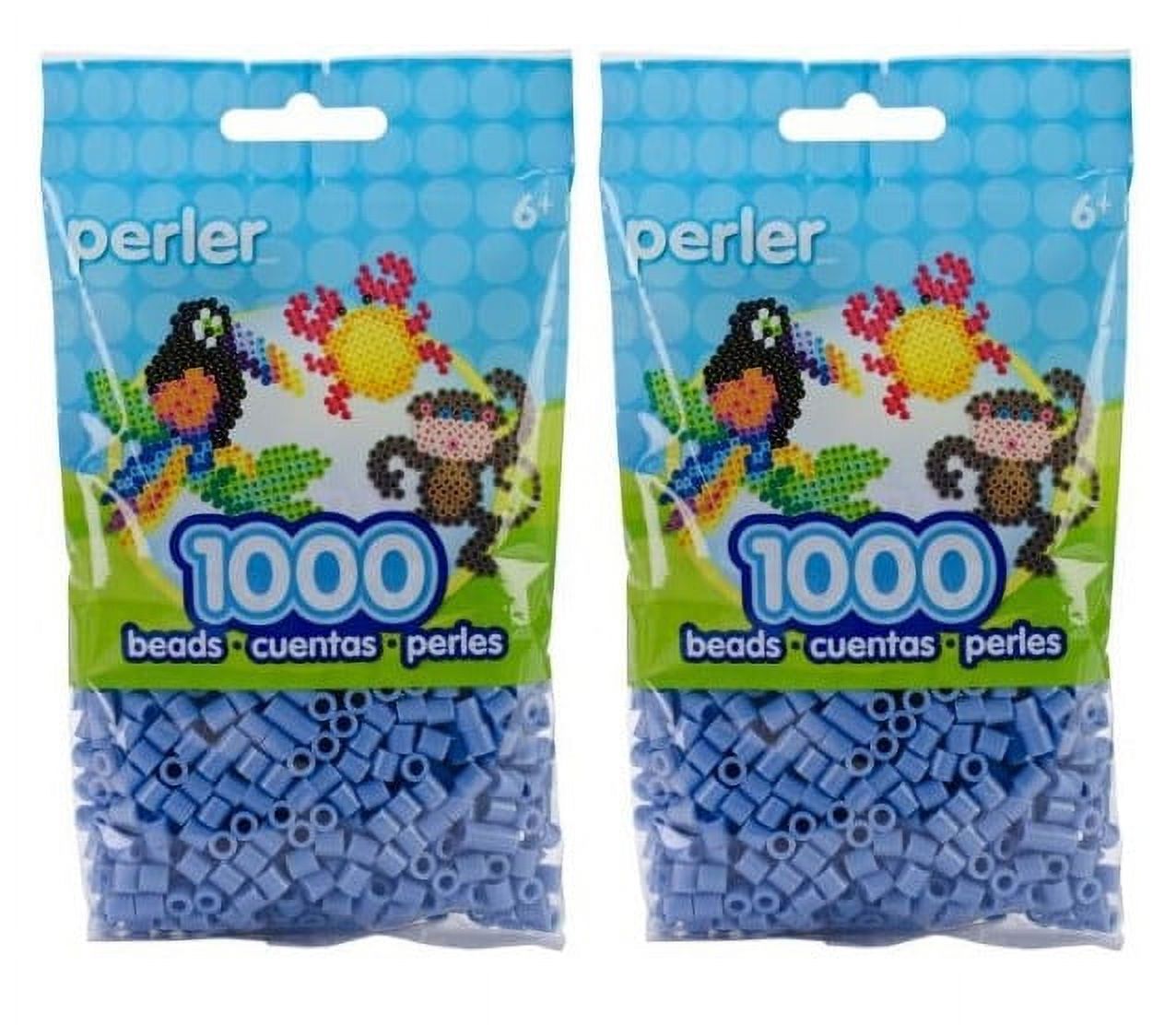 2-PACK - Perler Beads 1000/Pkg - Periwinkle Blue - Walmart.com