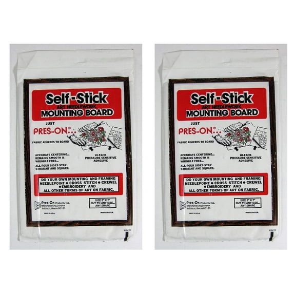 Pres-On Self-Stick Mounting Board, 2-Pack, 5x7 White, Chipboards ...
