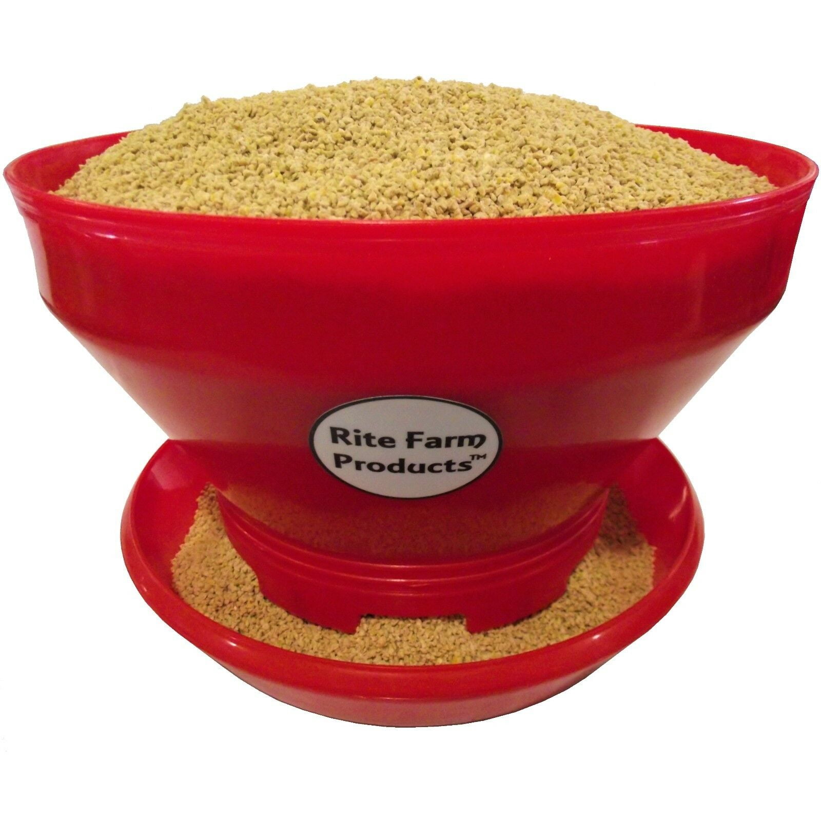 Rite Farm Products Turbo Pro 10# Capacity Chick Feeder, 2 Pack, Feeding ...