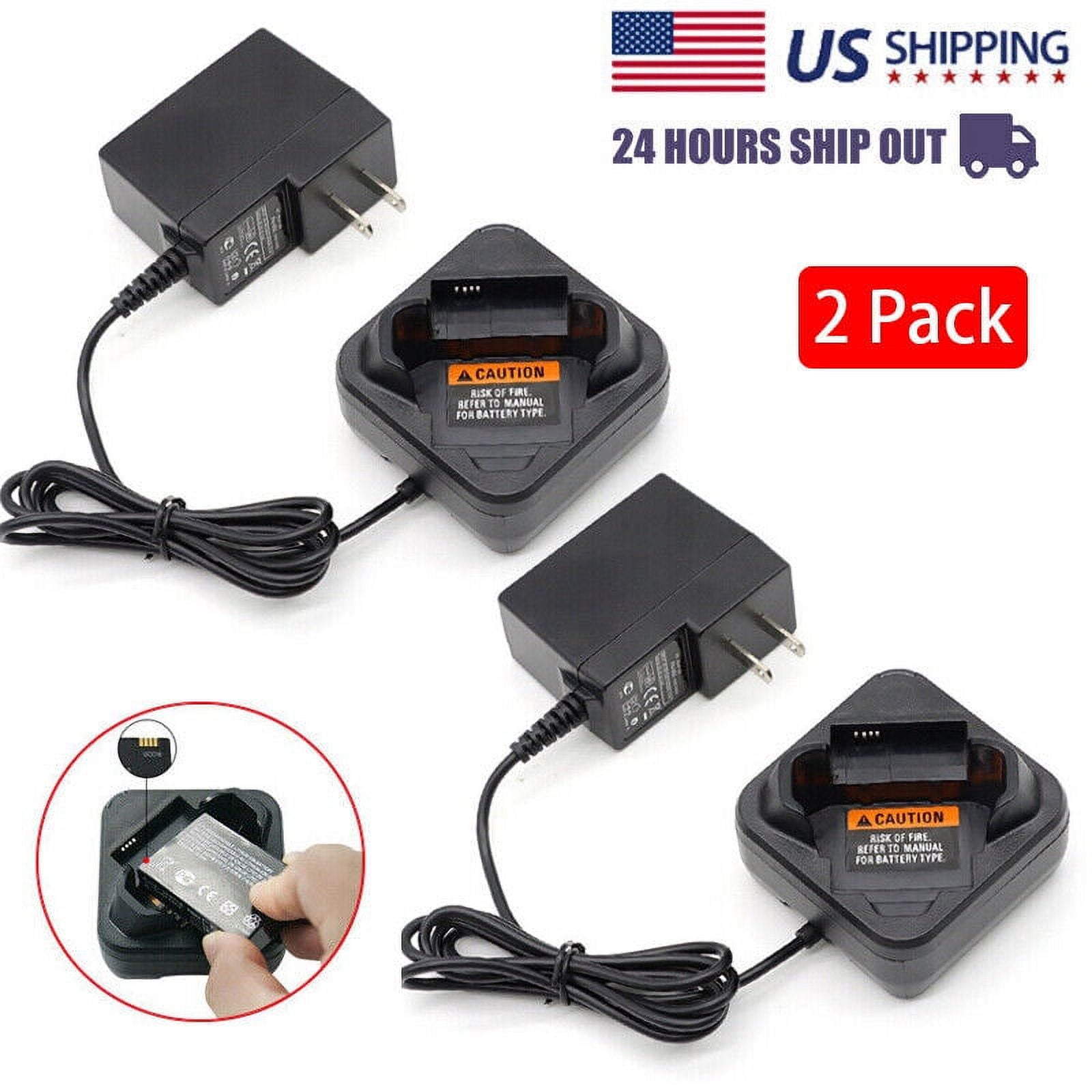 2-PACK Rapid Charger For Motorola SL300 SL7550 TLK 100 Radios PMNN4468 ...