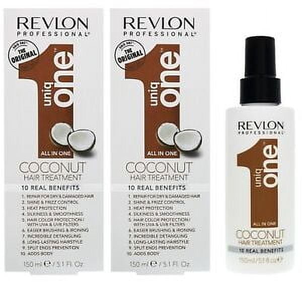 Revlon UniqOne Coconut Hair Treatment, Nourishing Leave-In, 5.1oz ...