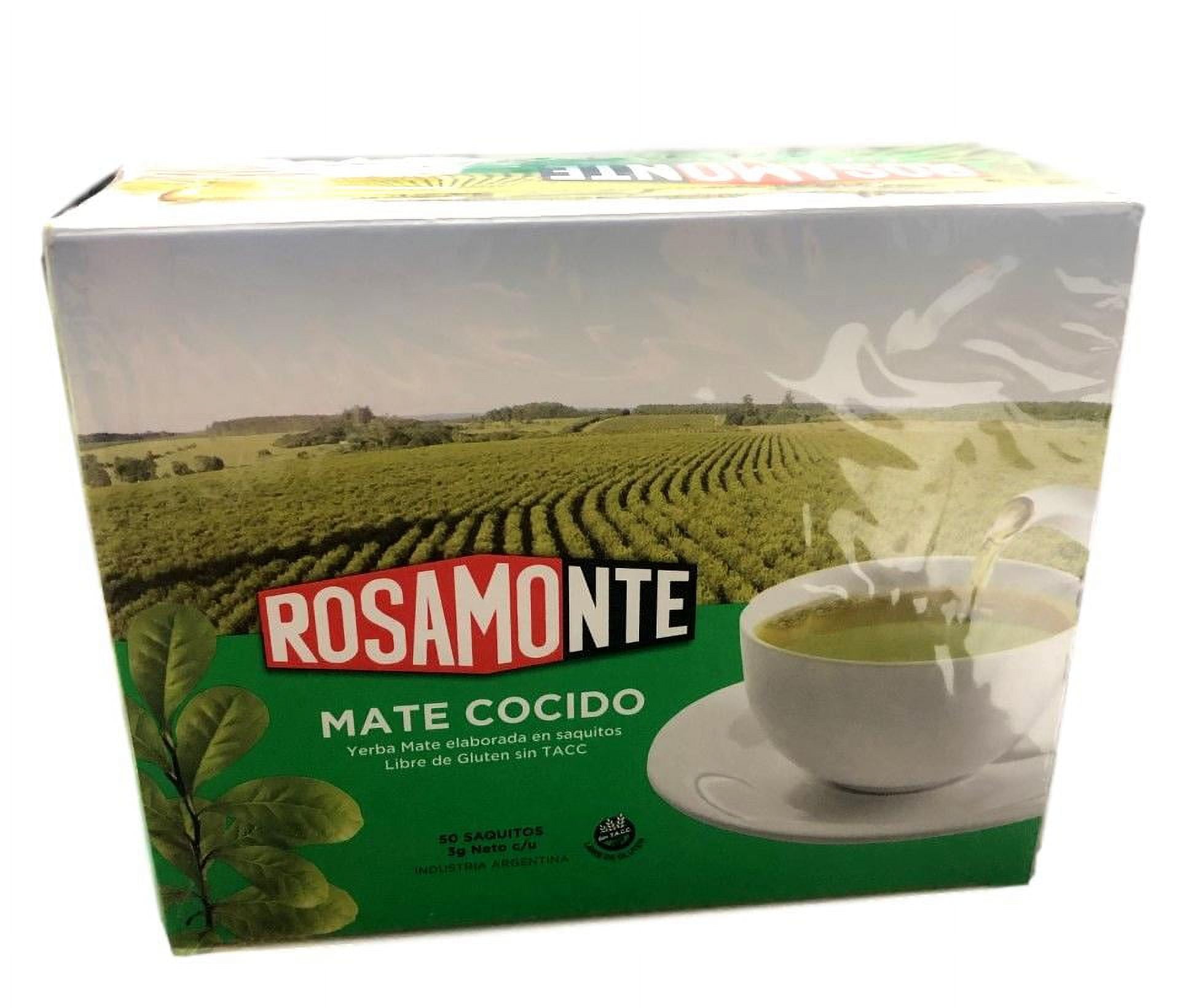 2-PACK Rosamonte Yerba Mate - Mate Cocido - 50 tea bags - Walmart.com
