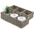 , [2 PACK SET] Wicker Storage Basket, Boho Organization and Storage ...