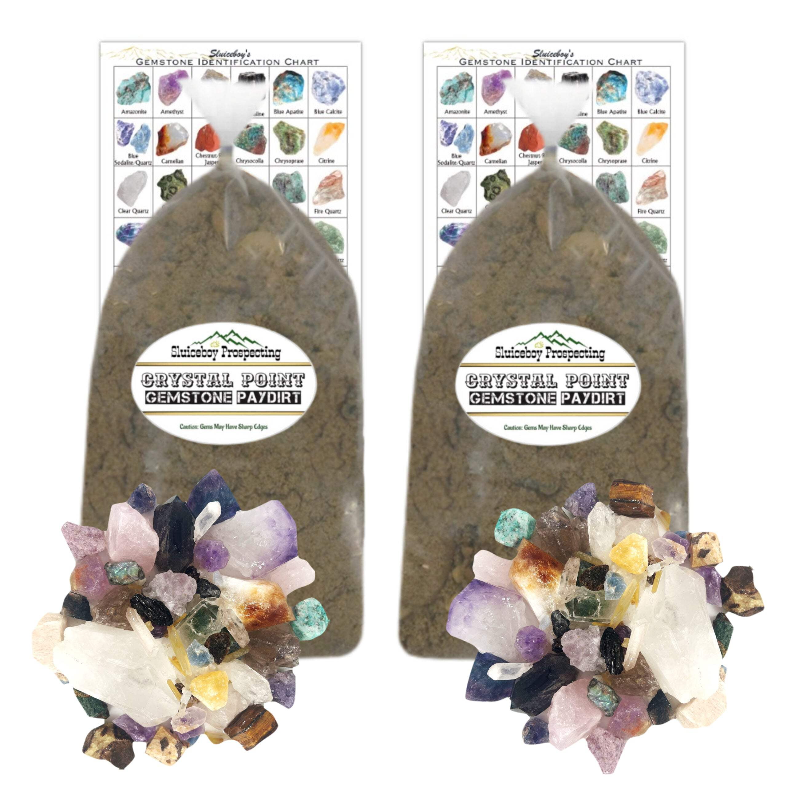 2 PACK SPECIAL | "Crystal Point" Gemstone Paydirt | 7lb - Walmart.com